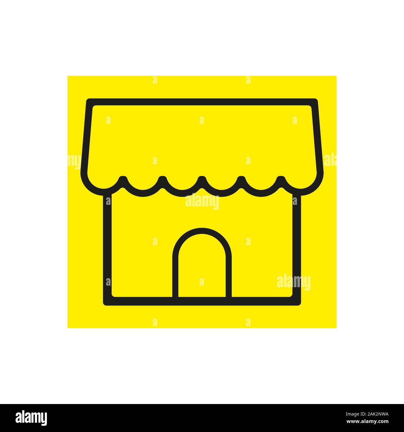 Simple Store or shop icon.Merchant store, vector icon illustration in ...