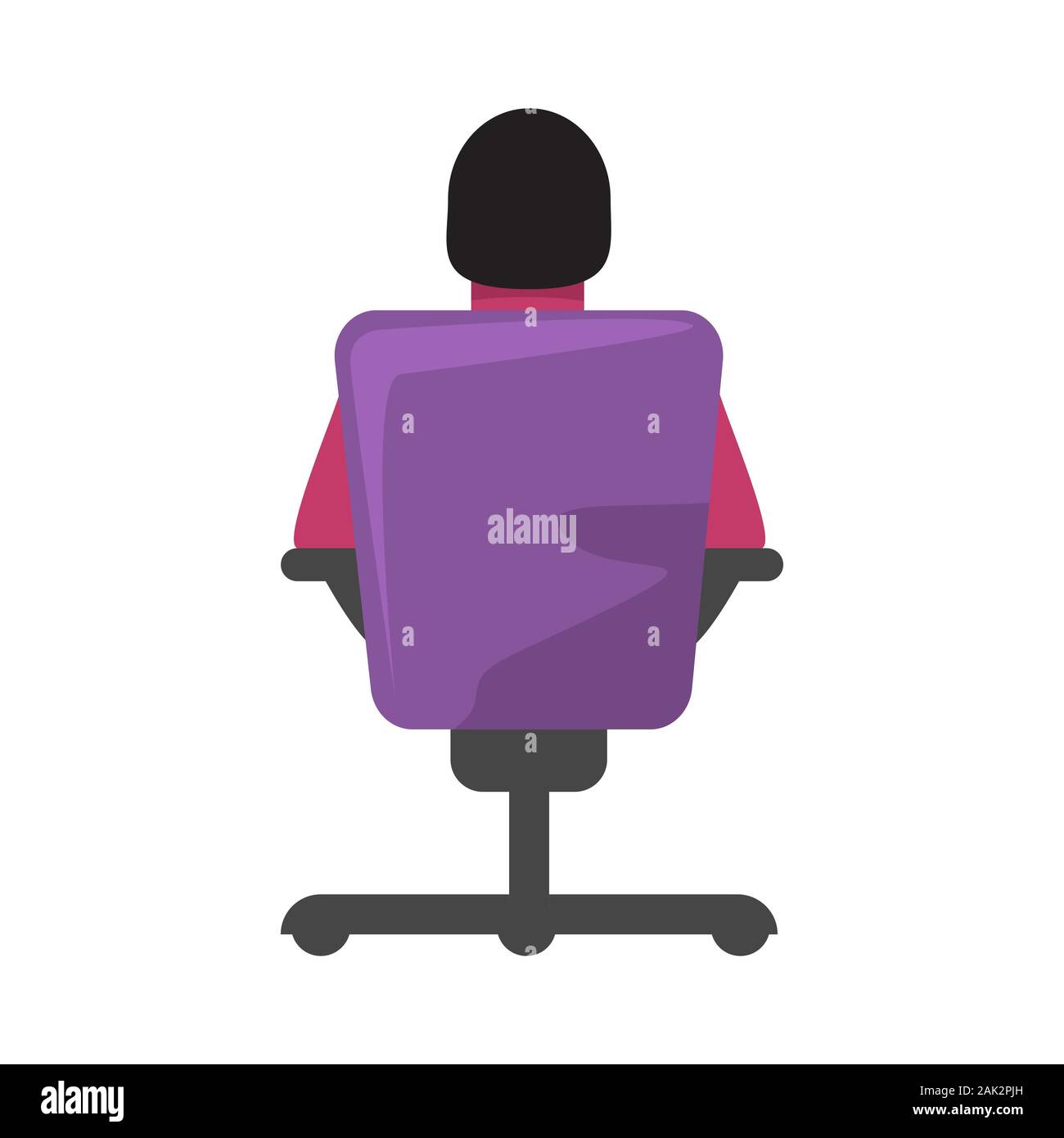 Man resting chair back view Stock Vector Images - Alamy