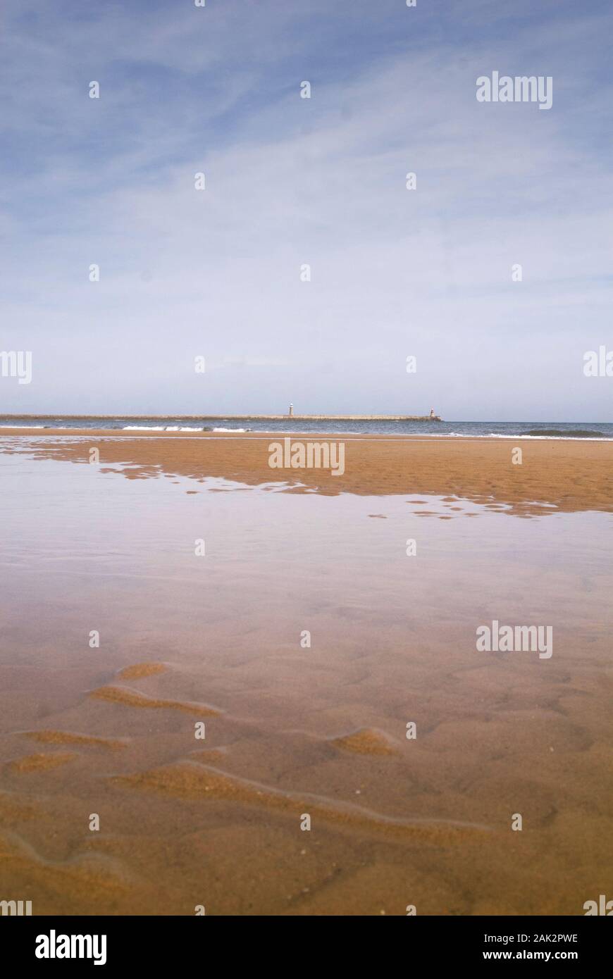 Sandhaven beach, South Shields, South Tyneside Stock Photo - Alamy