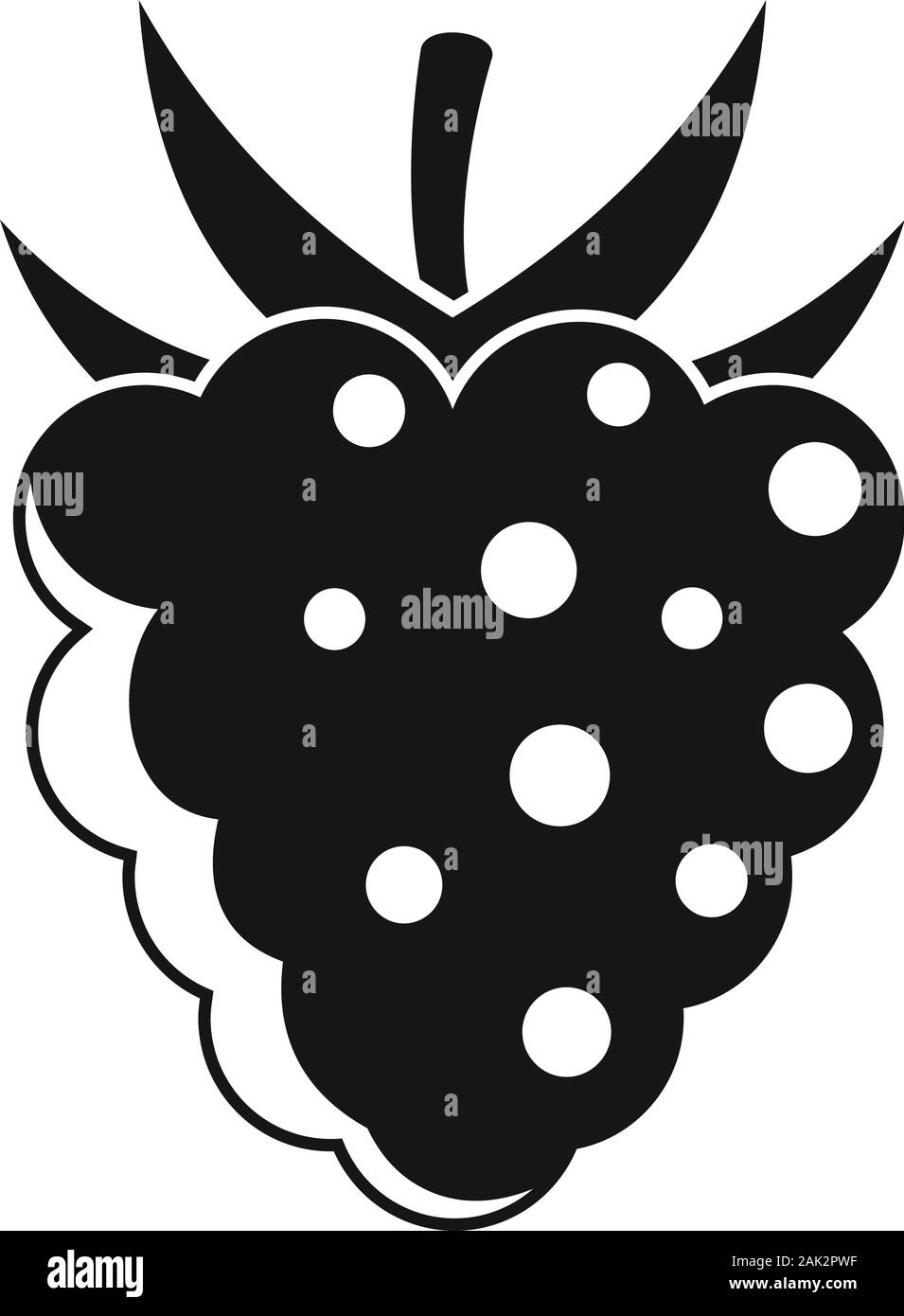 Delicious raspberry icon. Simple illustration of delicious raspberry ...