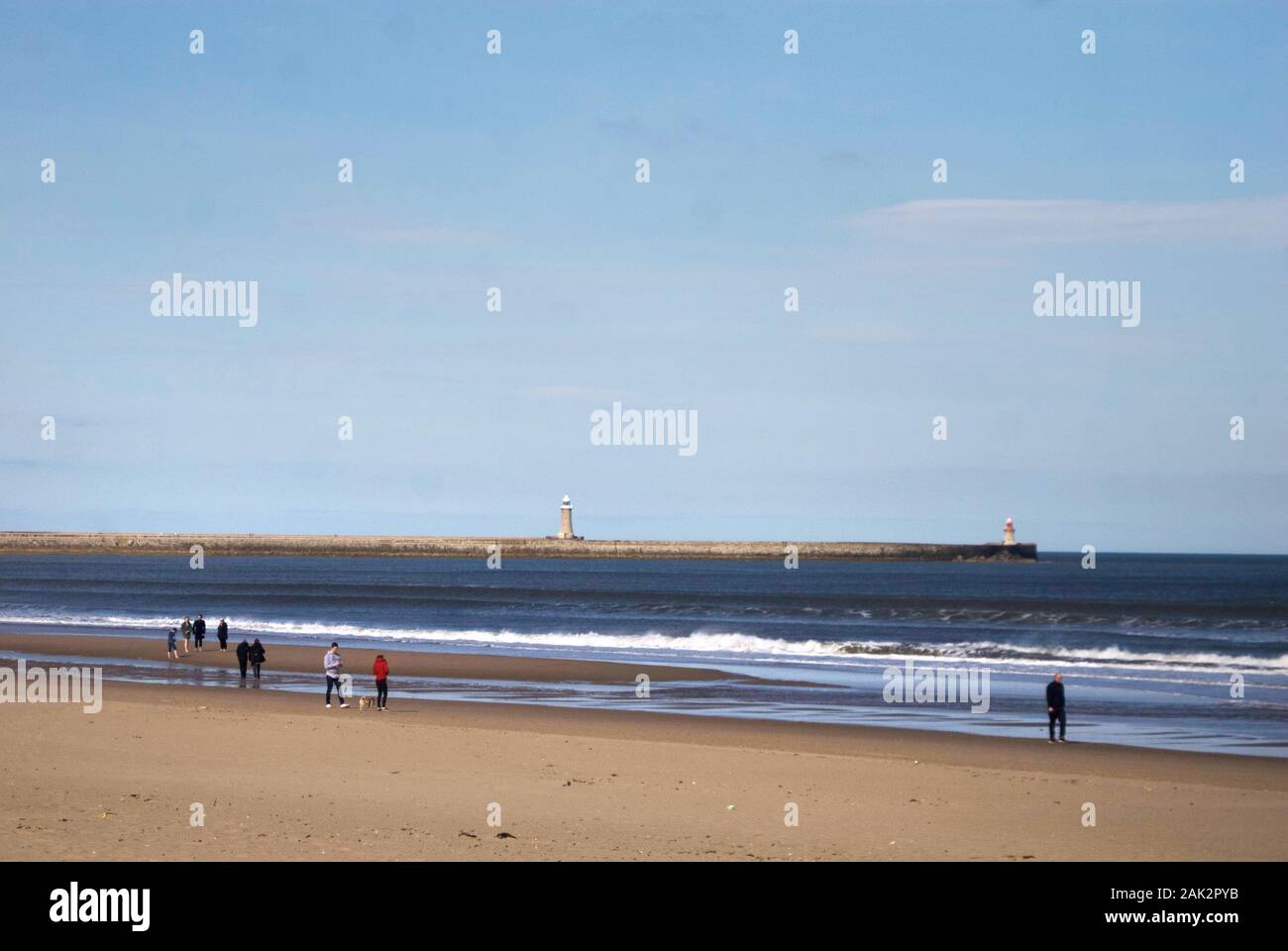 Sandhaven beach, South Shields, South Tyneside Stock Photo - Alamy