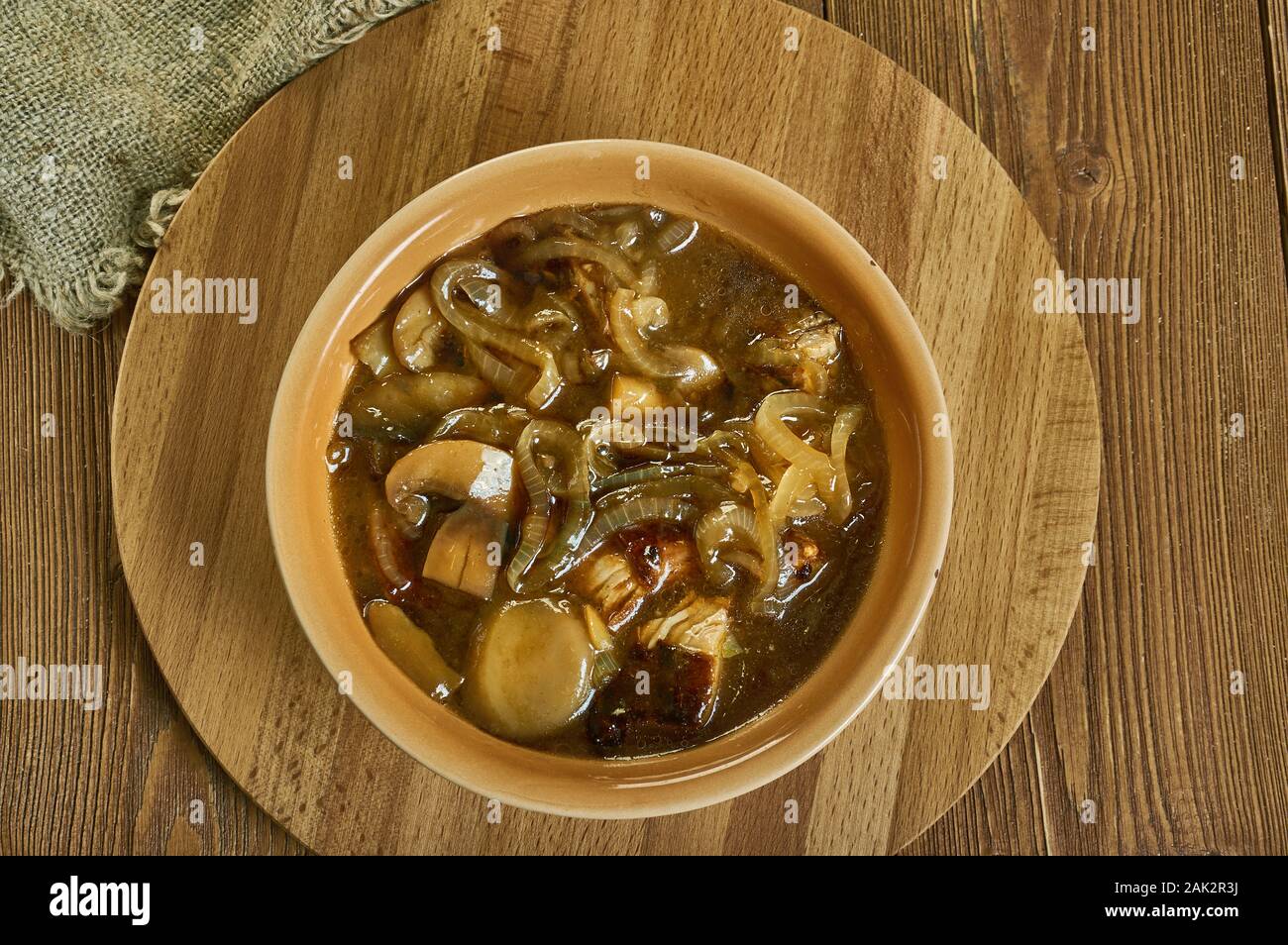 Saksang, spicy Southeast Asian dish from the Bataks of Indonesia Stock ...