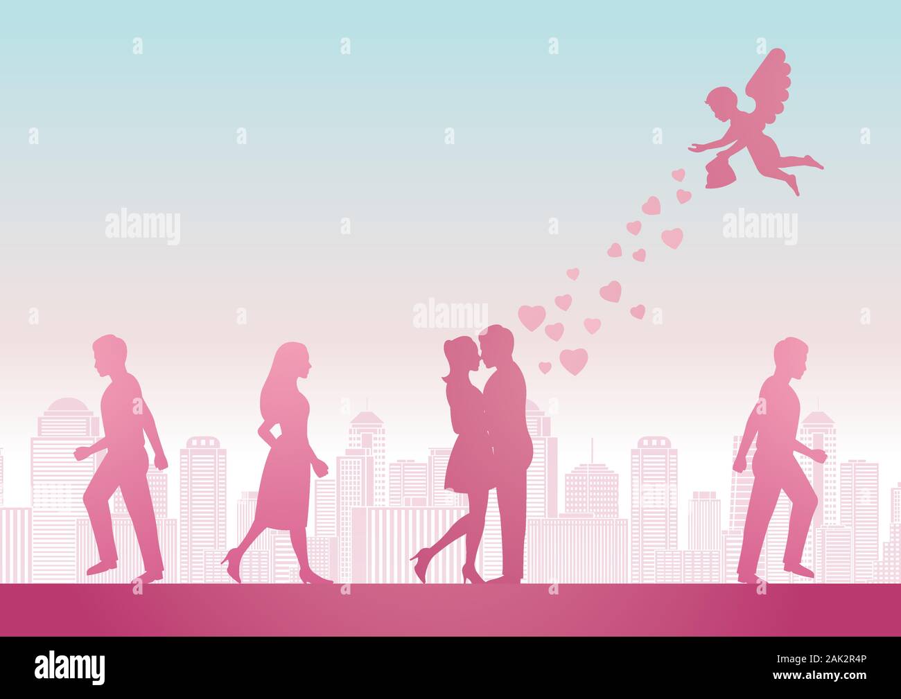 Cupid woman Stock Vector Images - Alamy