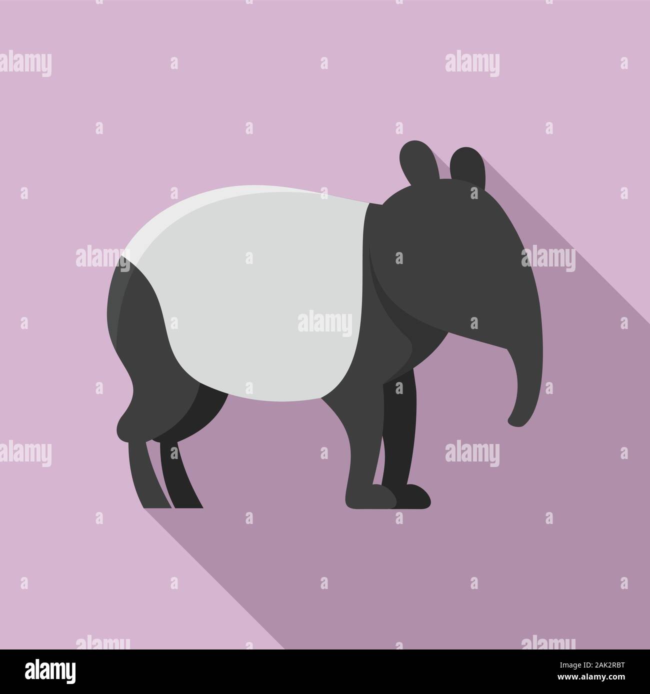 Armadillo icon. Flat illustration of armadillo vector icon for web ...