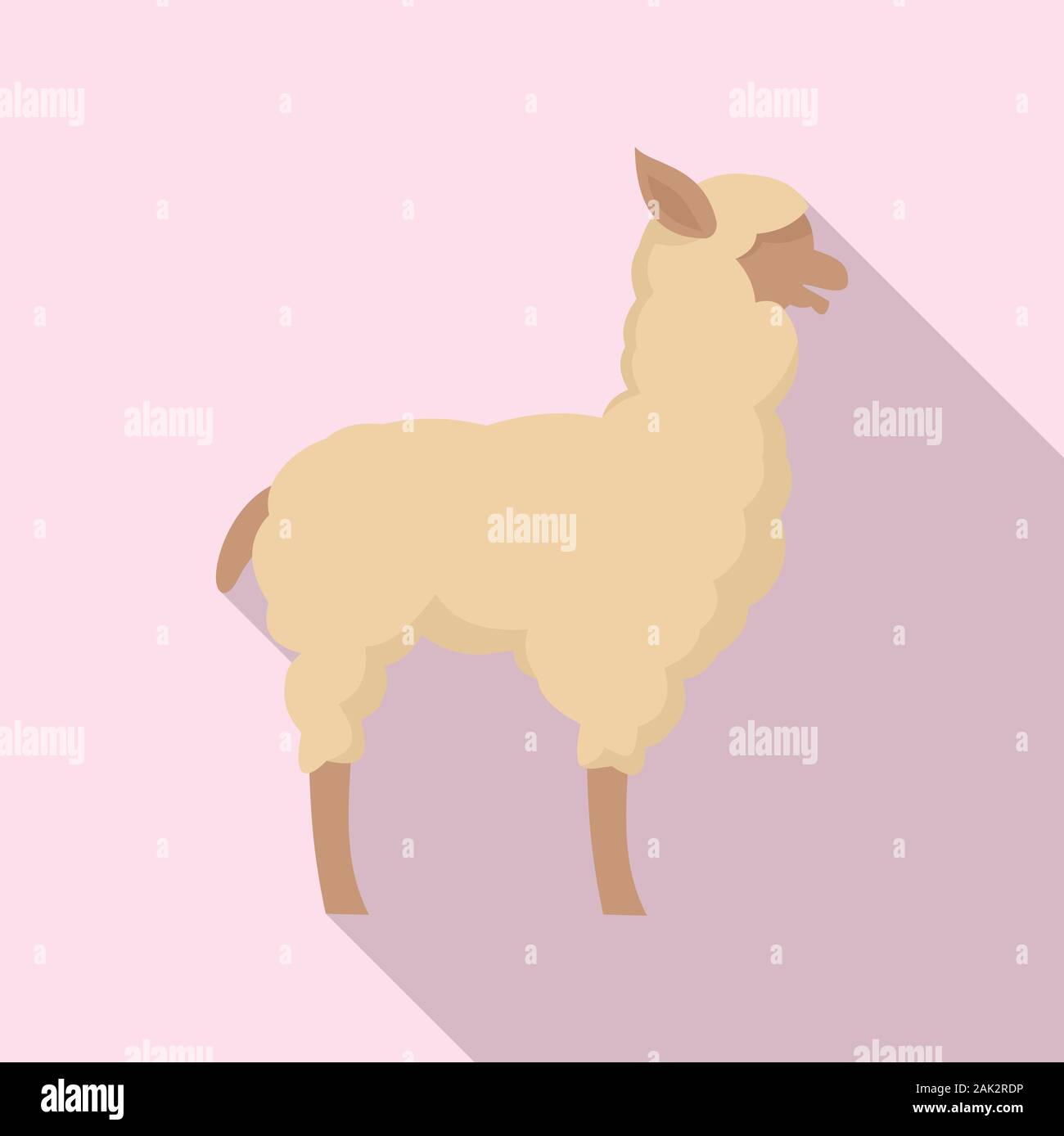 Lama icon. Flat illustration of Lama vector icon for web design Stock ...