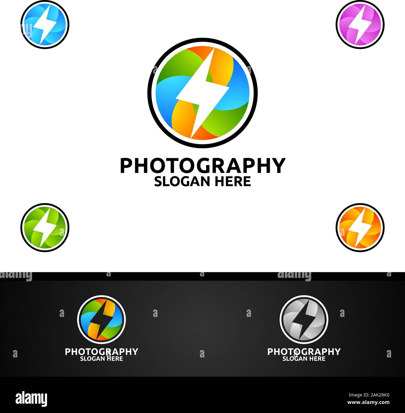 Fast Speed Camera Photography Logo Icon Vector Design Template Stock ...