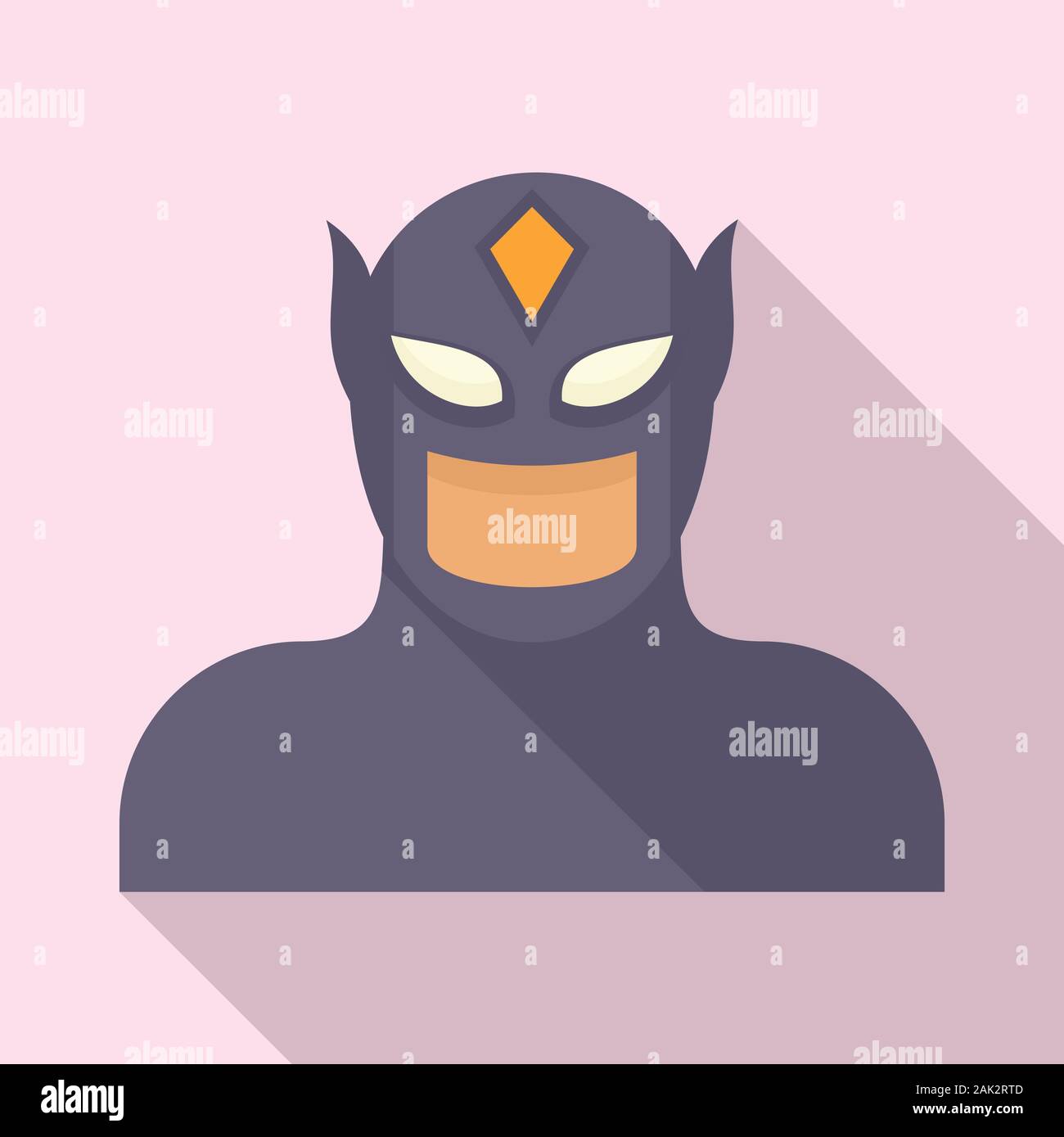 Comic superhero icon. Flat illustration of comic superhero vector icon ...