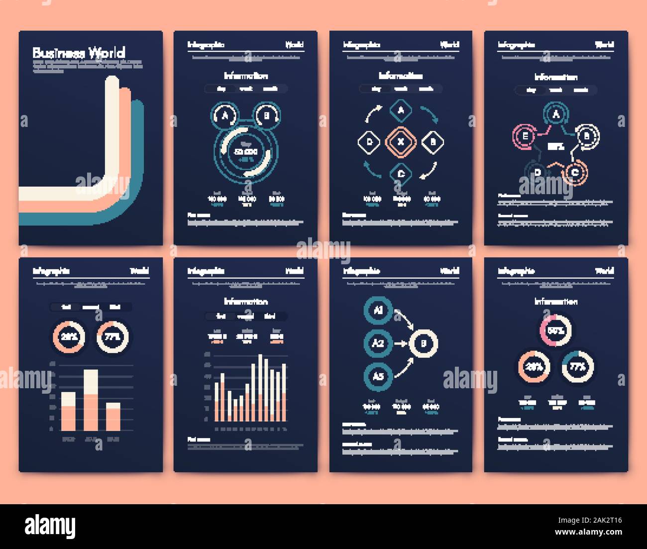 Modern infographic vector elements for business brochures. Use in ...
