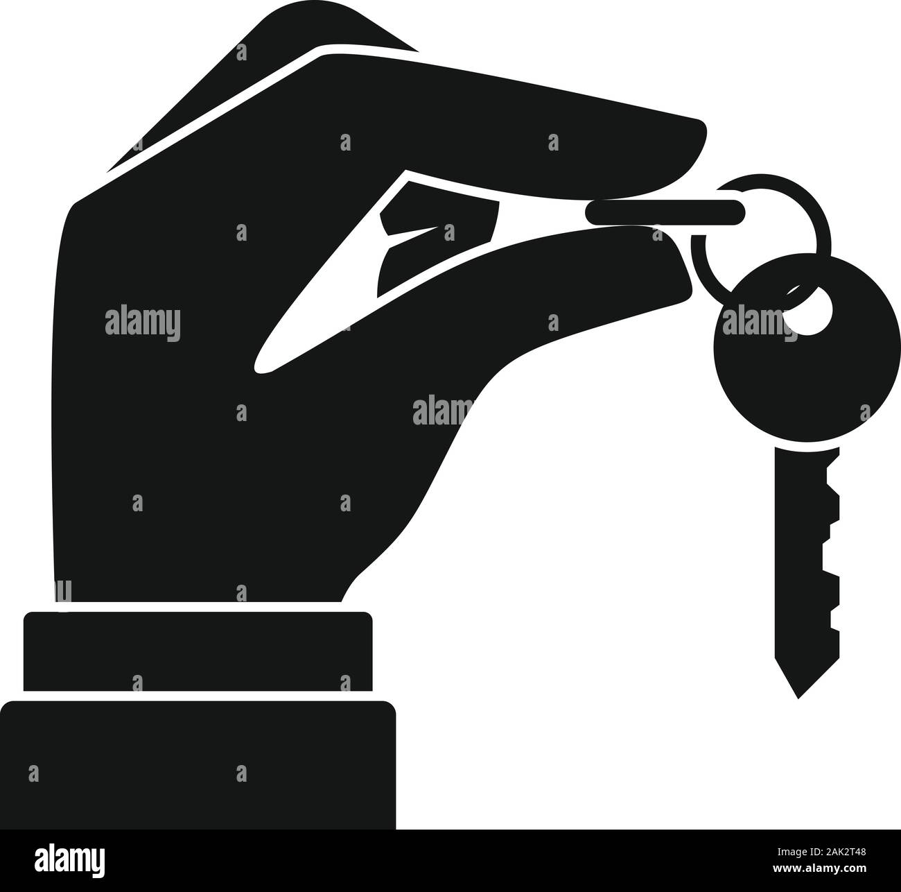 Lease house keys icon. Simple illustration of lease house keys vector ...