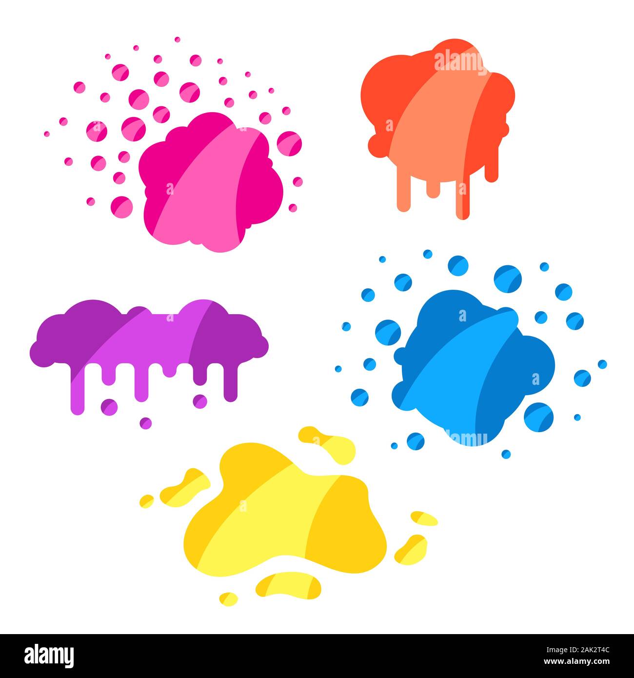 Vibrant color spots Stock Vector Images - Alamy