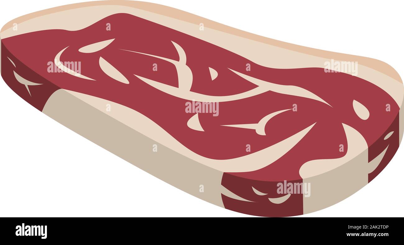 Raw steak icon, isometric style Stock Vector Image & Art - Alamy