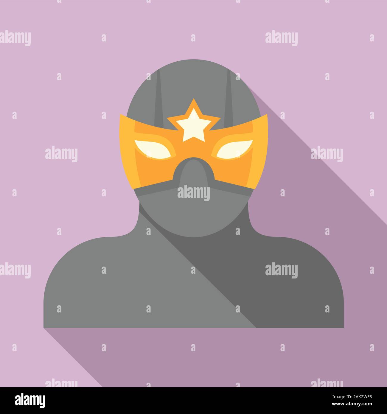 Superhero icon. Flat illustration of superhero vector icon for web ...