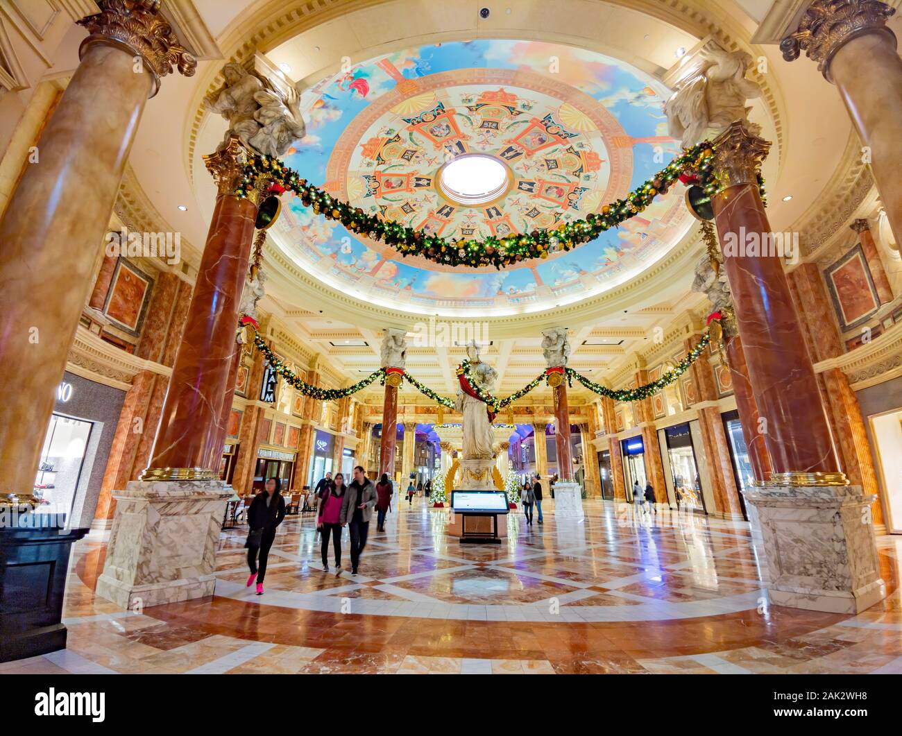 Las Vegas, JAN 1: Interior view of Caesars Palace on JAN 1, 2020, at ...
