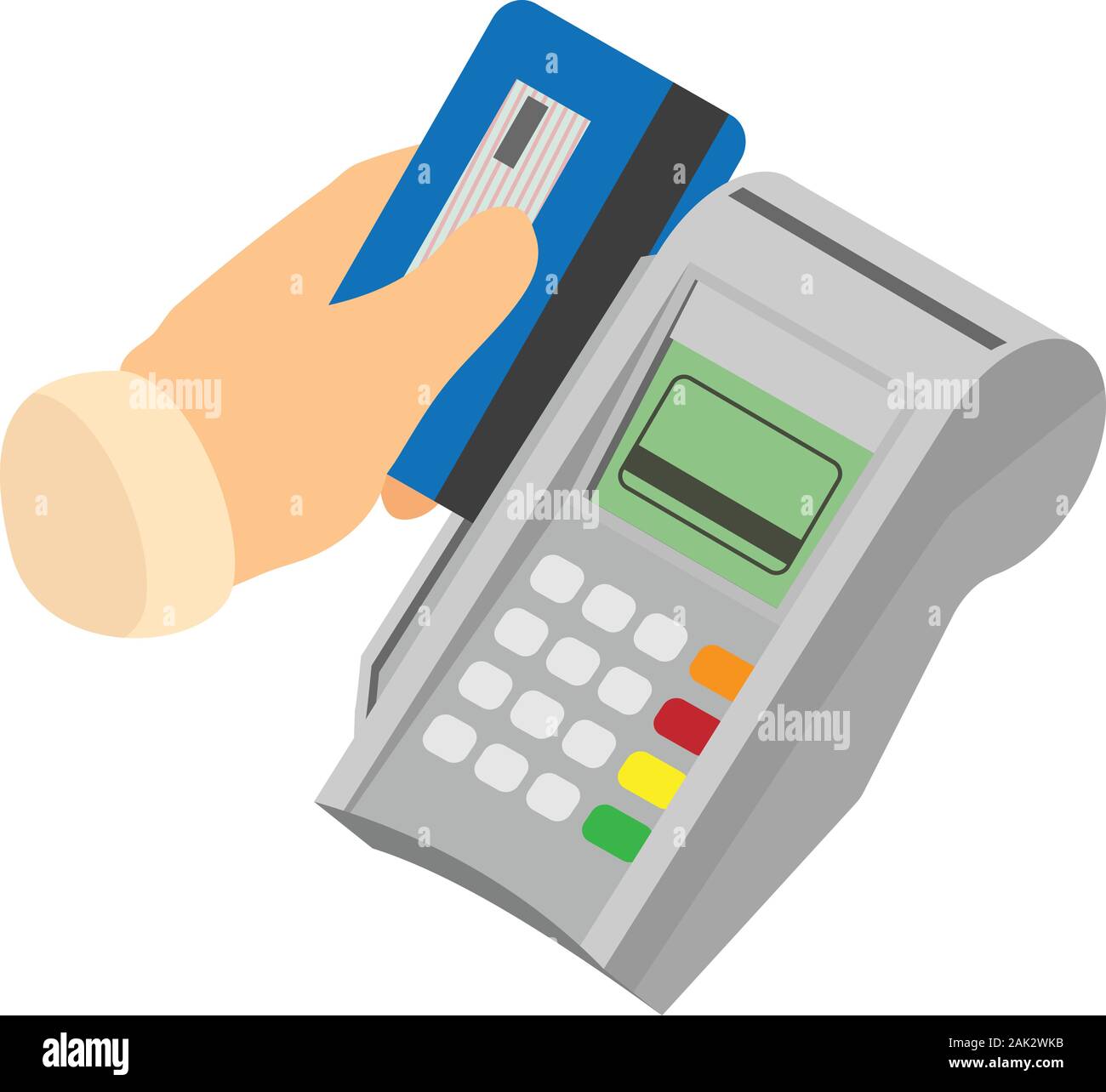 Bank terminal icon. Isometric of bank terminal vector icon for web ...