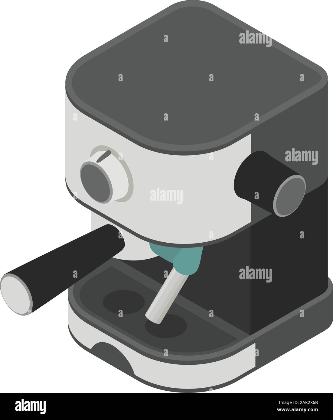 Home coffee machine icon. Isometric of home coffee machine vector icon ...