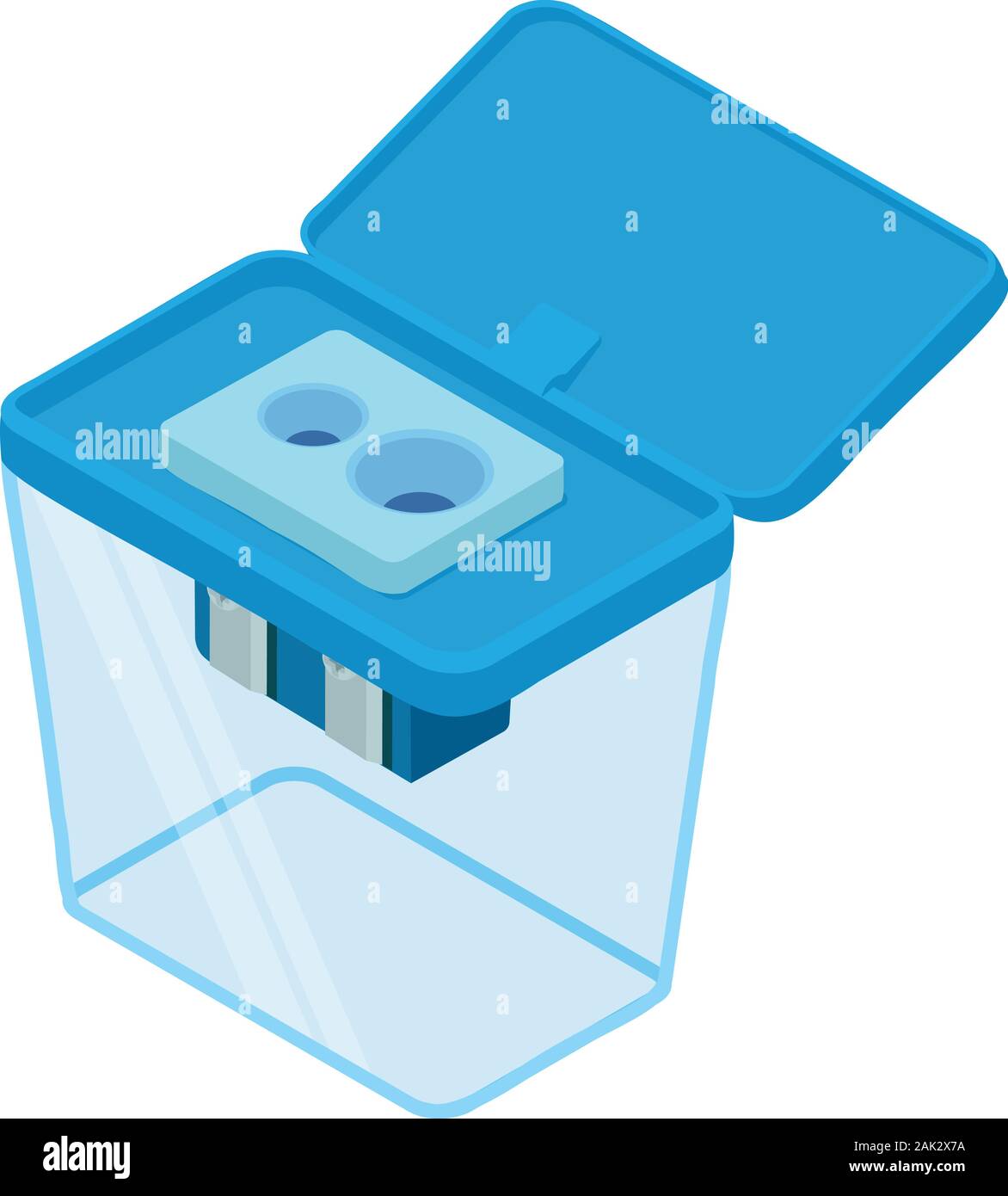 Sharpener box icon. Isometric of sharpener box vector icon for web ...