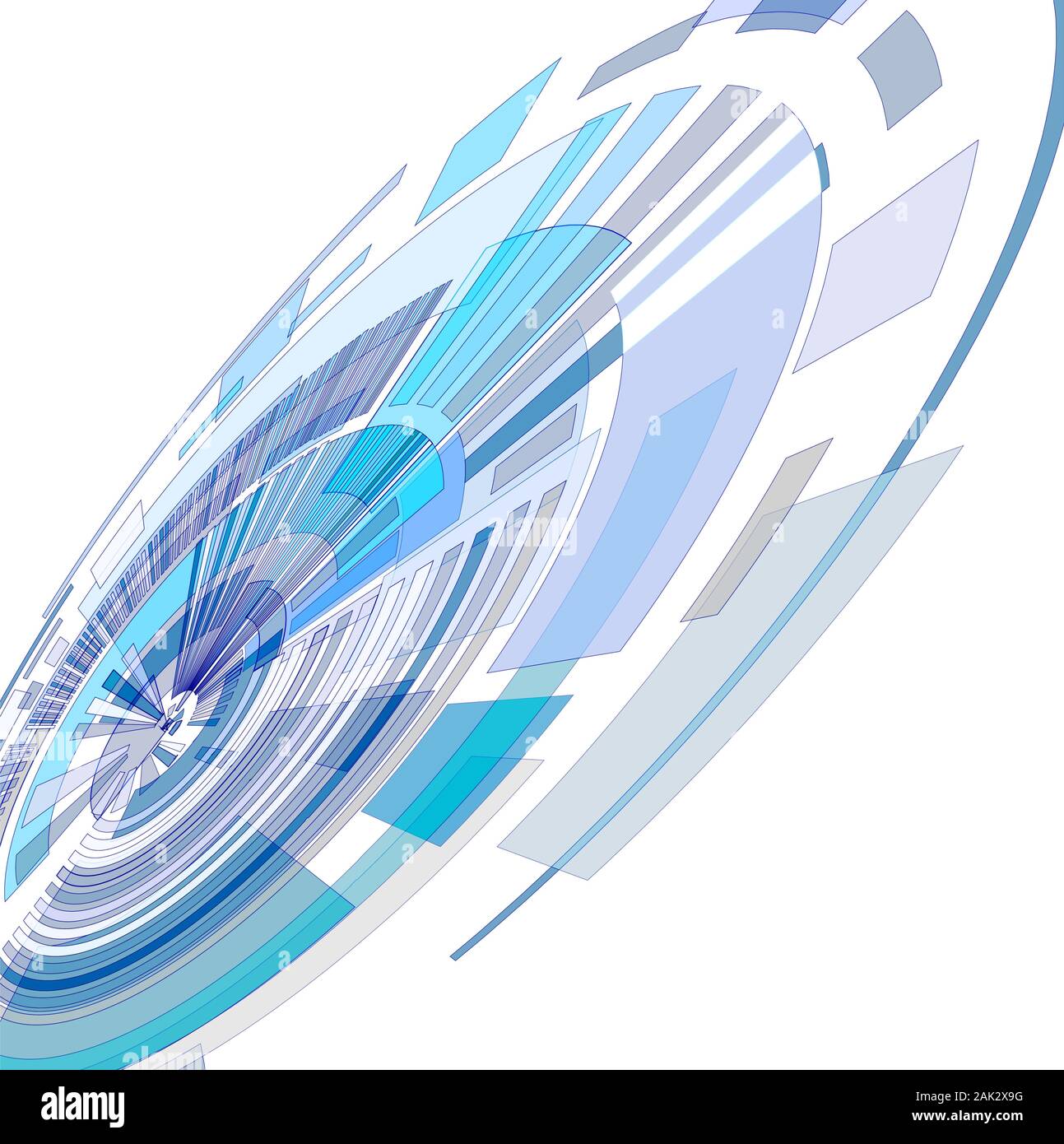 Blue 3D circle Stock Vector Image & Art - Alamy