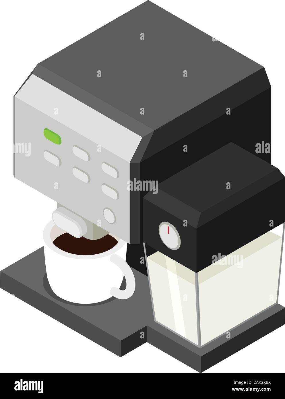 Office coffee machine icon. Isometric of office coffee machine vector ...