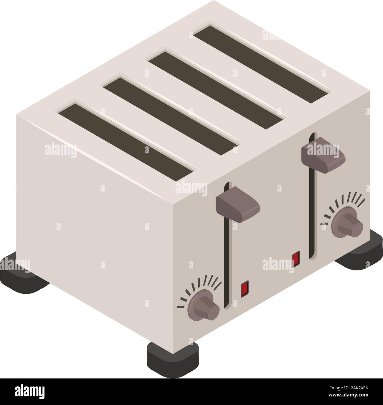 Professional toaster icon. Isometric of professional toaster vector ...