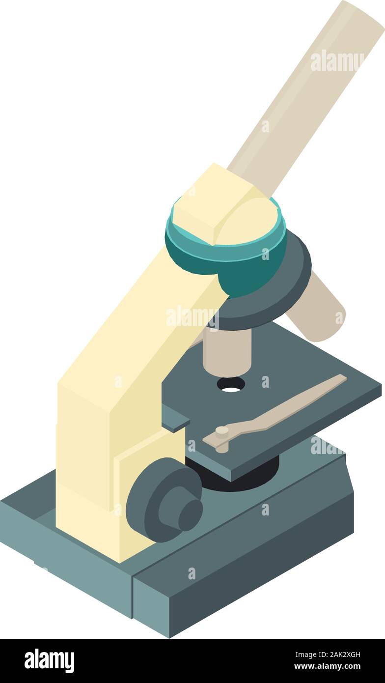Education microscope icon. Isometric of education microscope vector ...