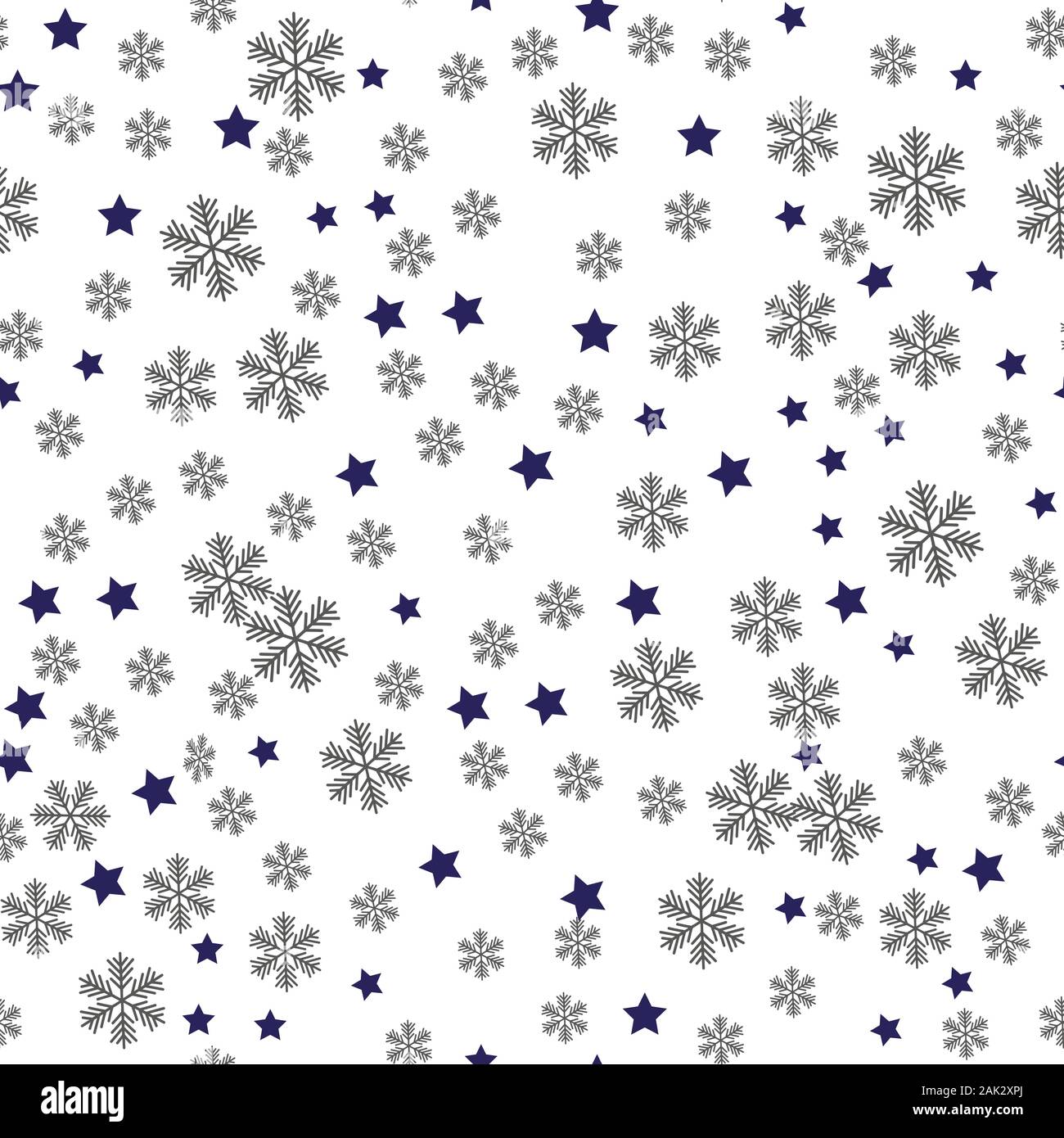 Seamless Snowflake Pattern
