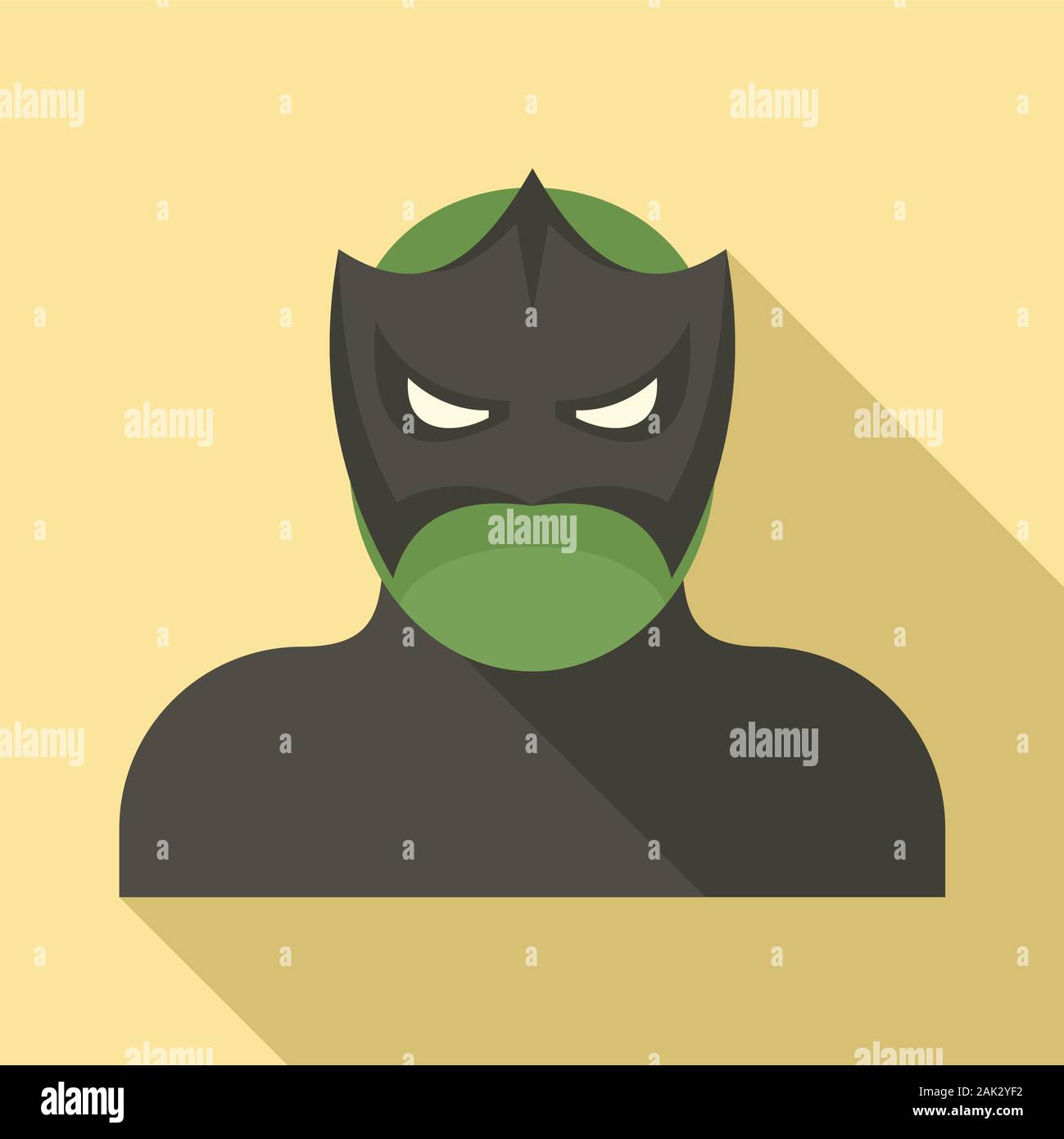 Figure superhero icon. Flat illustration of figure superhero vector ...