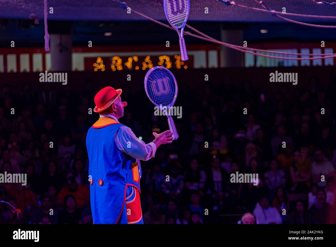 Las Vegas, JAN 4: Free Acrobatic Troupe show in the famous Circus ...