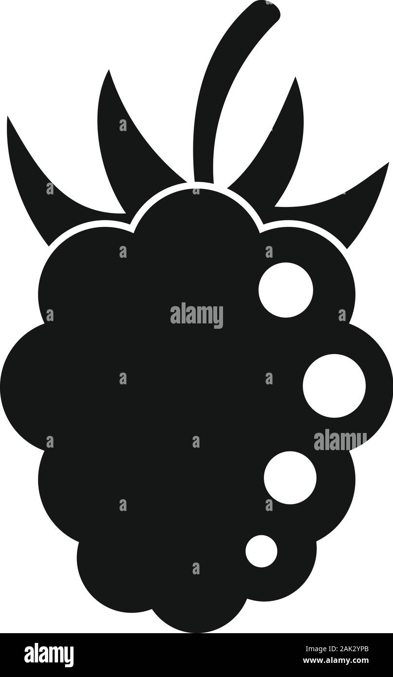 Fresh raspberry icon. Simple illustration of fresh raspberry vector ...