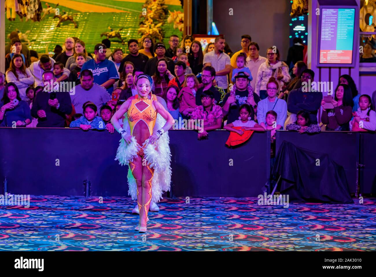 Las Vegas, JAN 4: Free Acrobatic Troupe show in the famous Circus ...