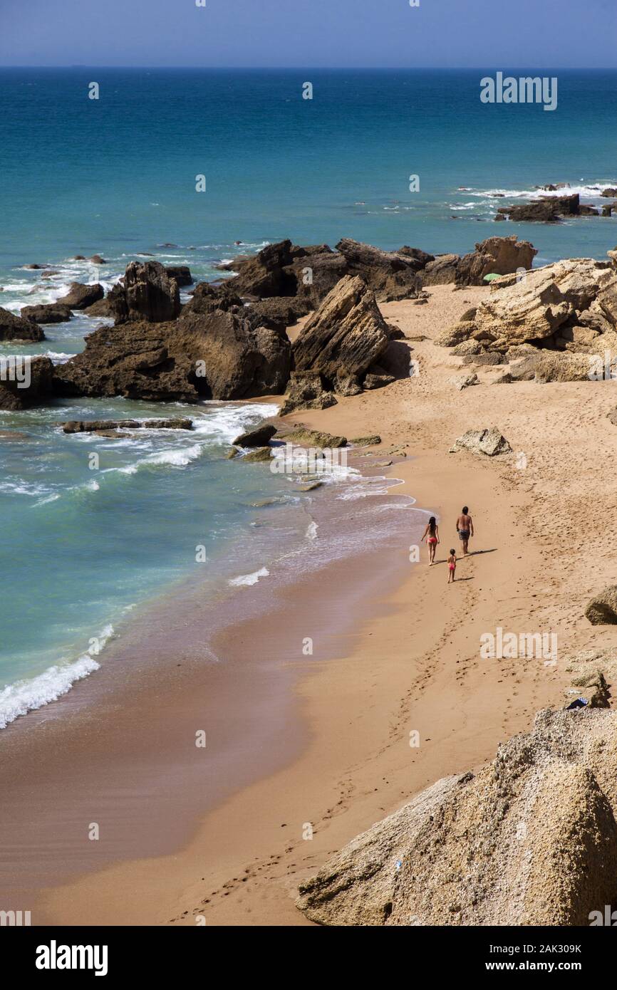Provinz Cadiz/Conil: feiner Sandstrand an der Playa del Roche ...