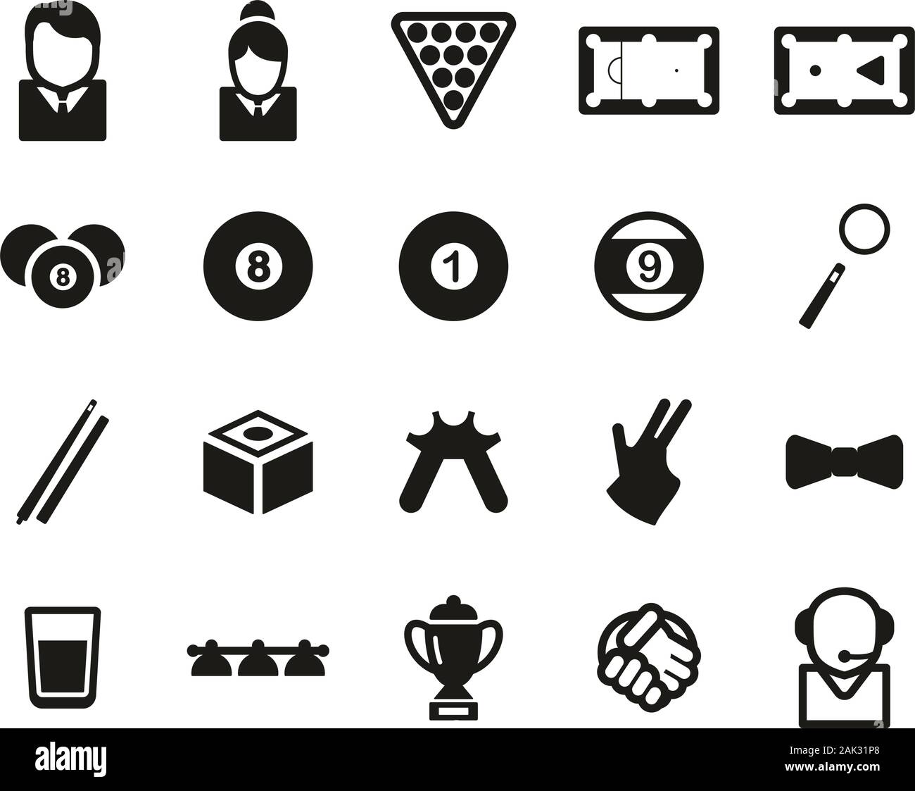 Female pool player Cut Out Stock Images & Pictures - Alamy