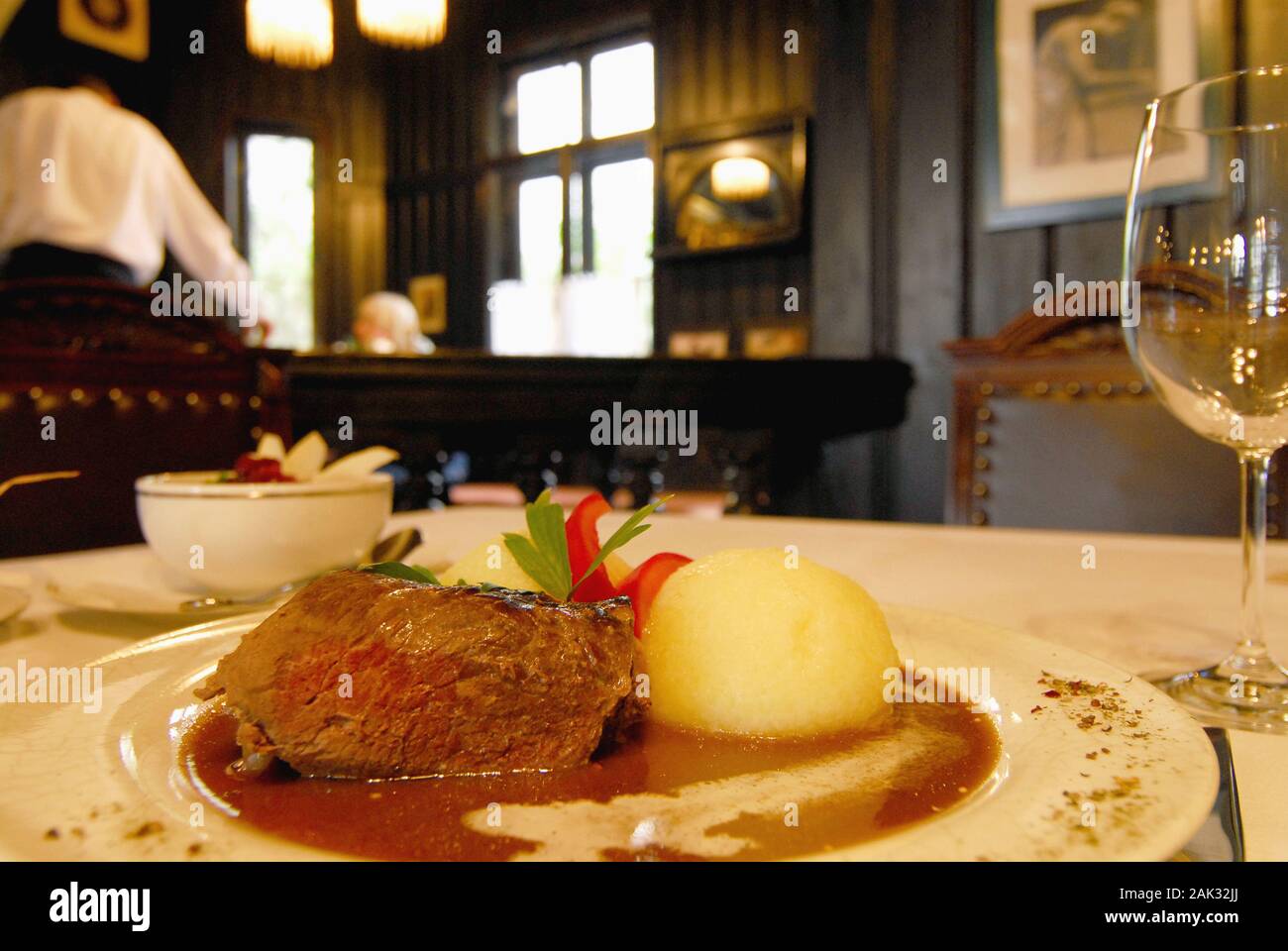 In Thuringia a roast is traditionally served with dumplings. (Undated ...