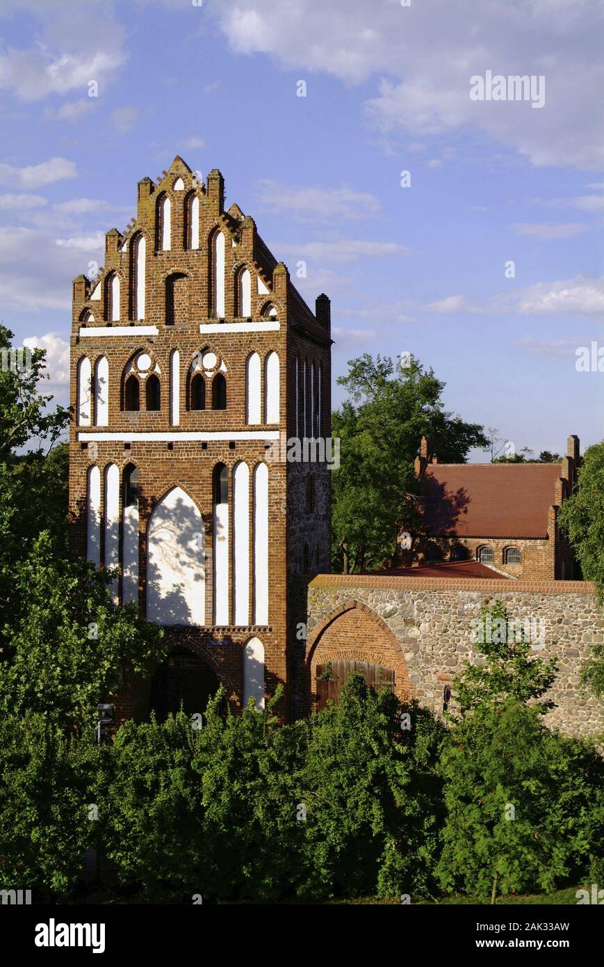 The Prenzlau gate tower is on of three gate towers in Templin in ...