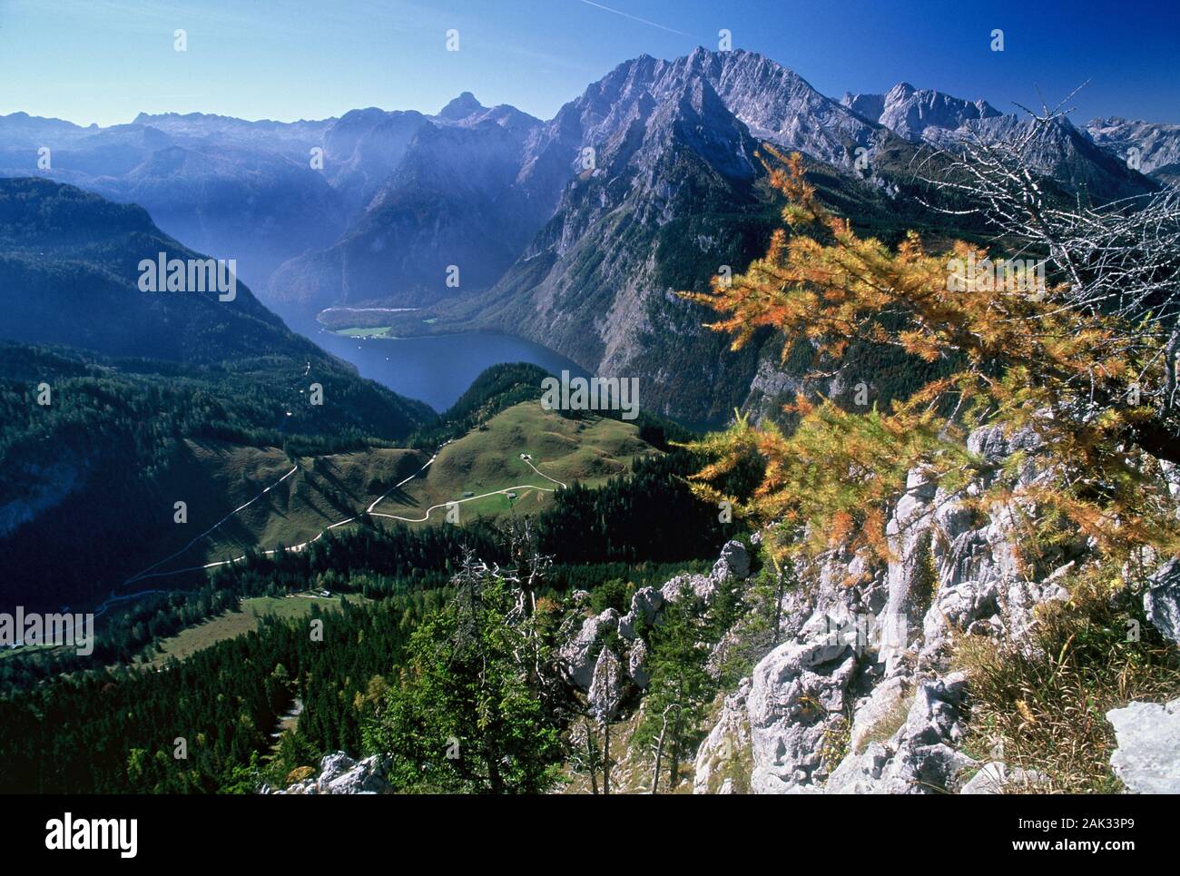 Embedded between the cliffy rocks of the Berchtesgaden Alps in the ...