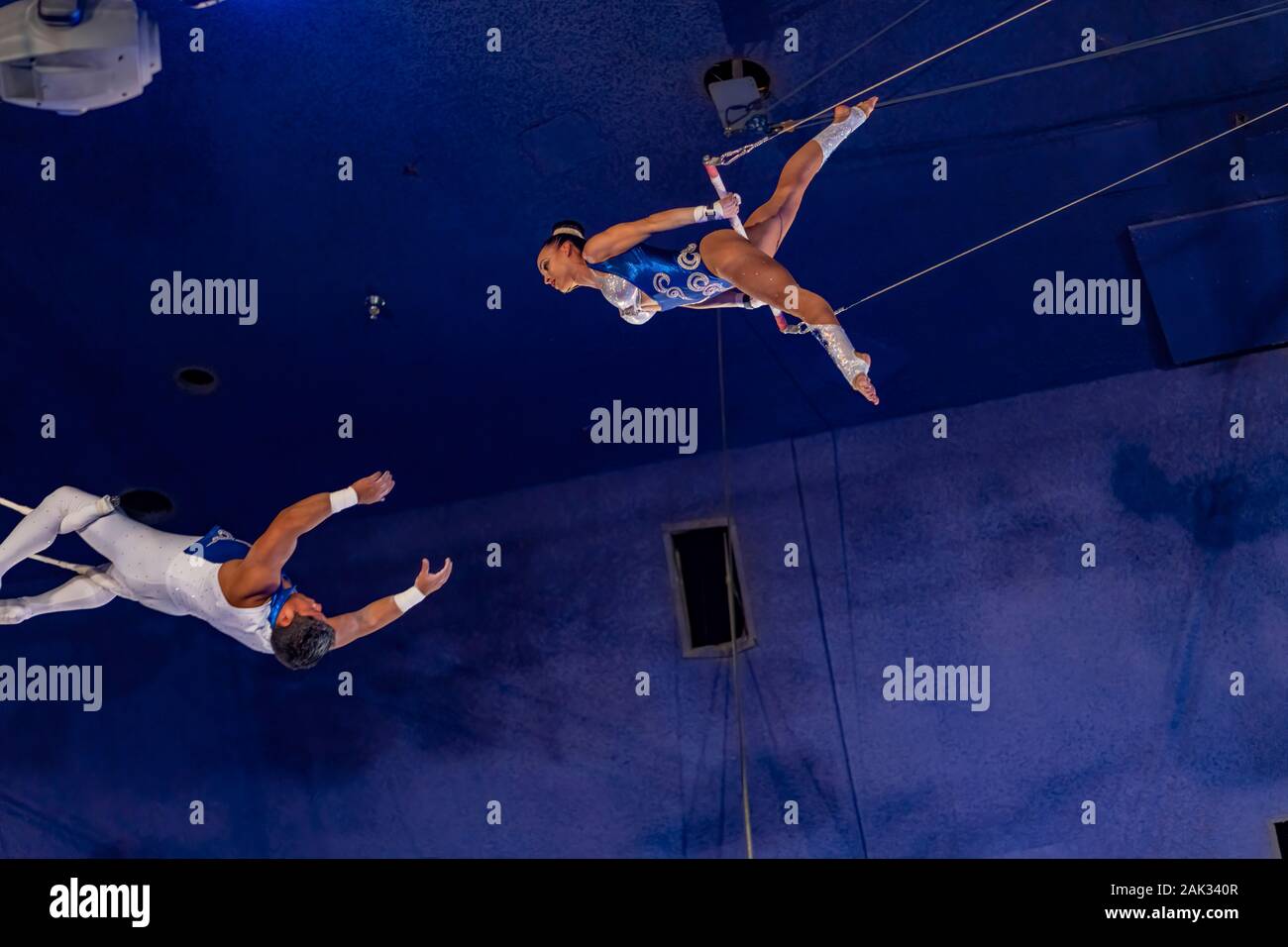 Las Vegas, JAN 4: Free Acrobatic Troupe show in the famous Circus ...