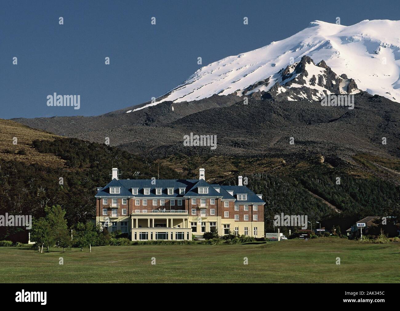 Since 1920 the Grandhotel Chateau stands at the foot of the Ruapehu on ...