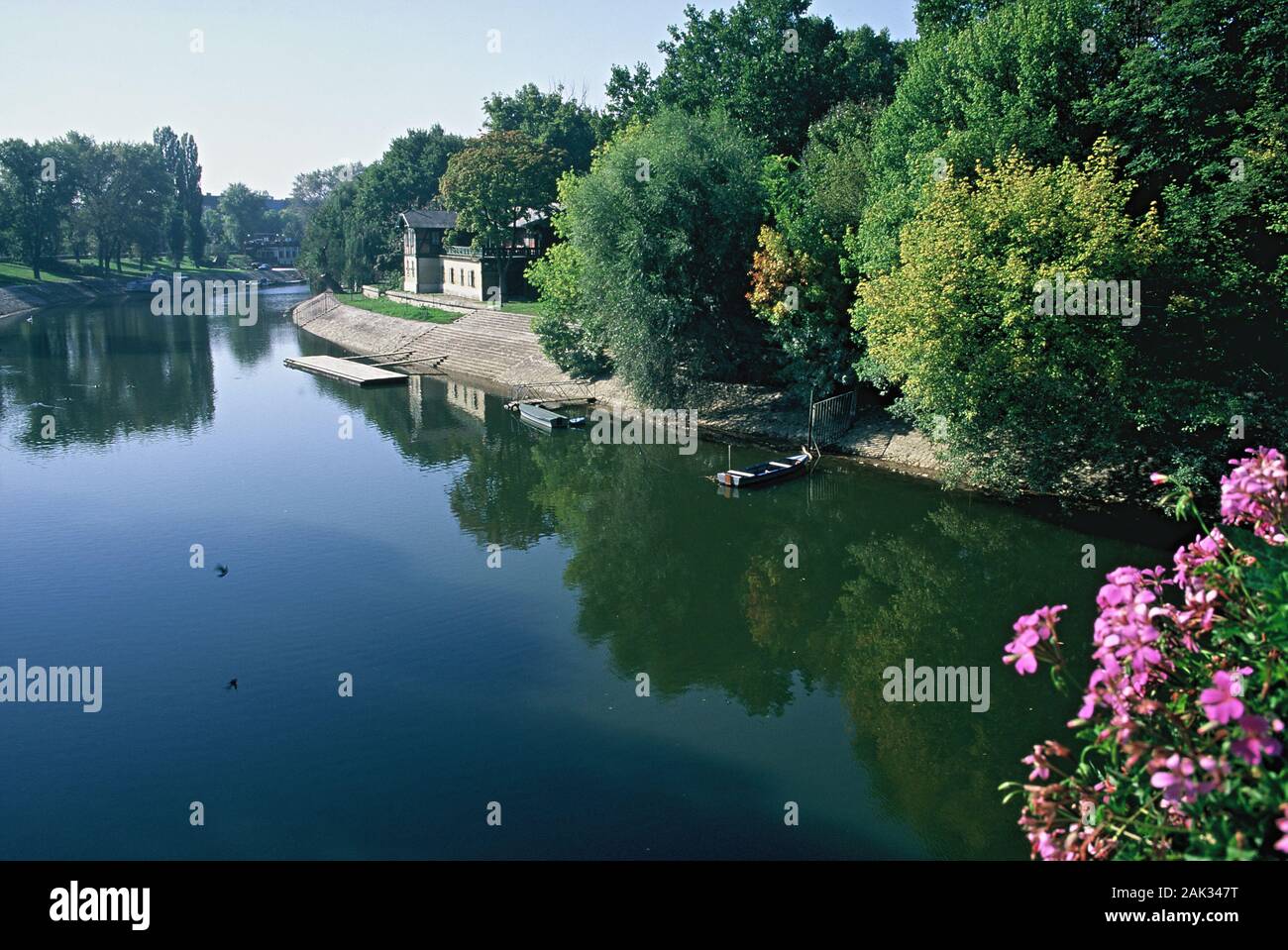 The town Györ lies at the junction of the rivers Mosoni-Danube, Raba ...