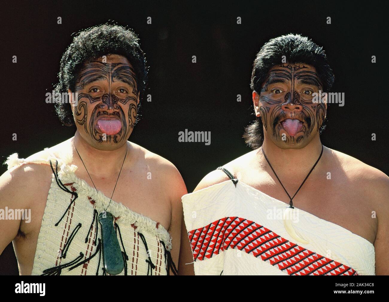 On the Bay of Plenty on the North Island of New Zealand two traditional ...