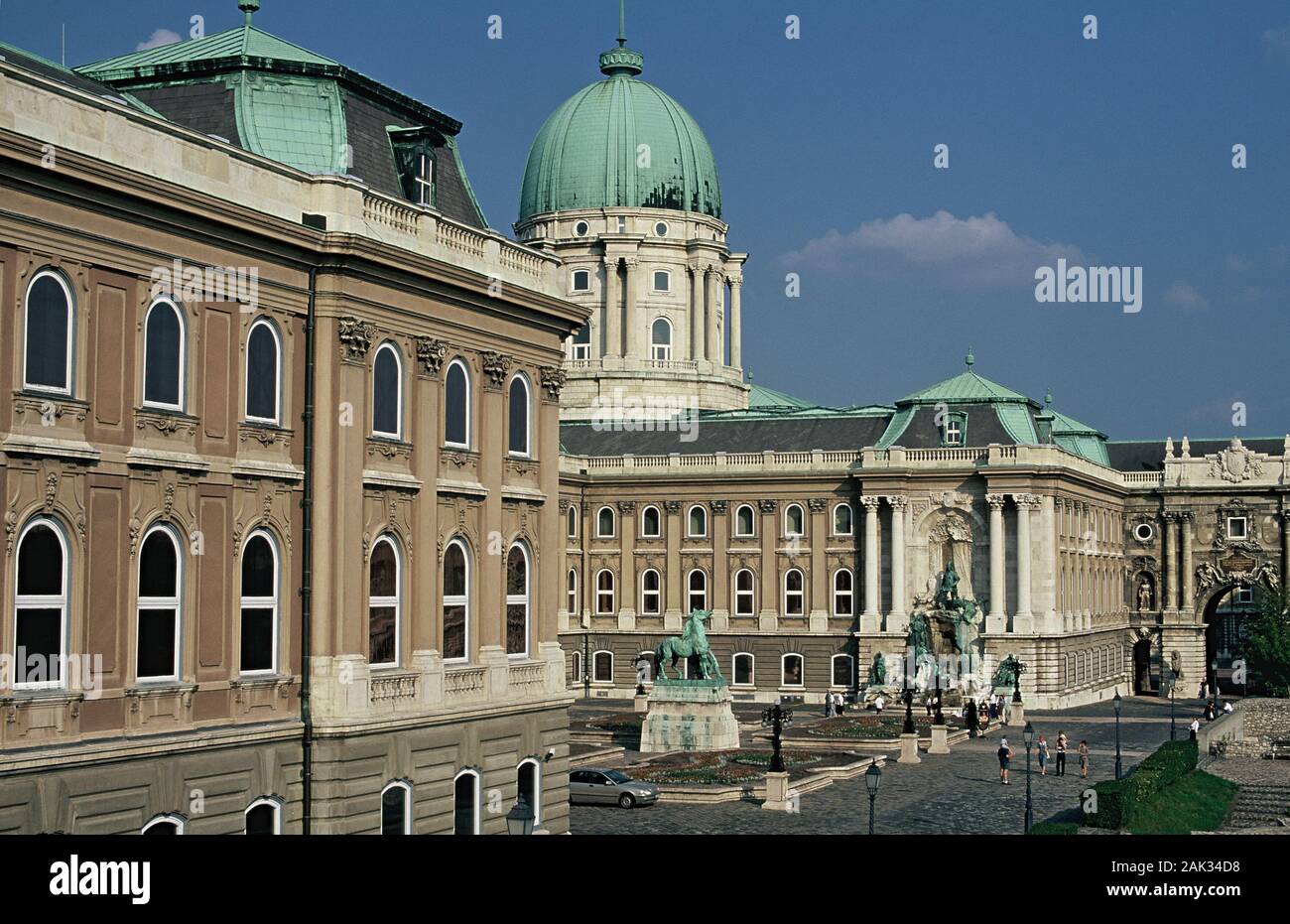 View of the Royal Palace in Budapest, the capital of Hungary. Since ...