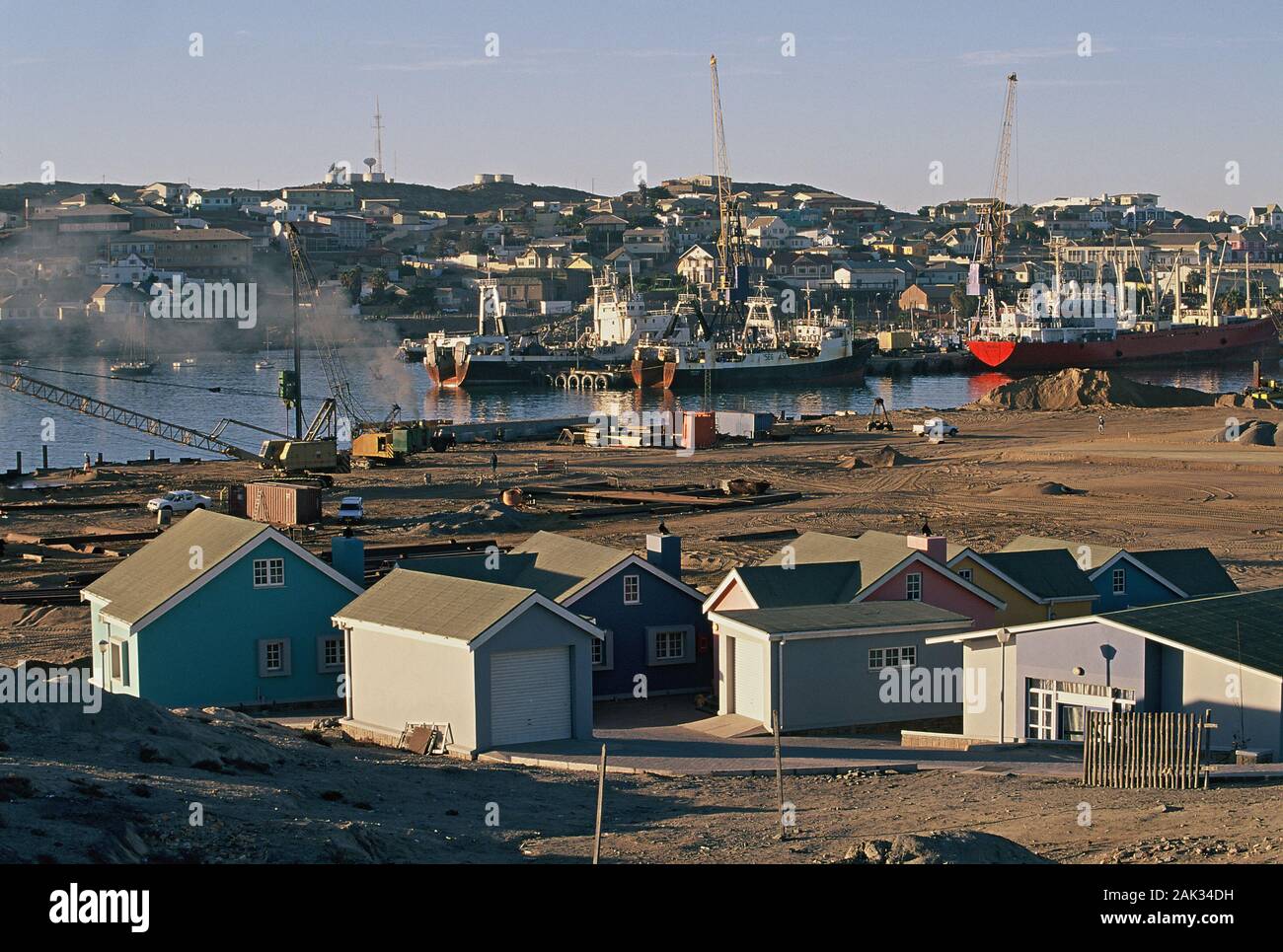 Habour in Lüderitz, Namibia. (Undated picture) | usage worldwide Stock ...