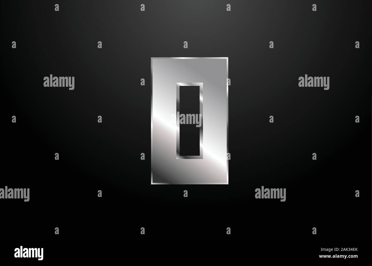 silver metal alphabet letter O logo icon template. Suitable for a ...