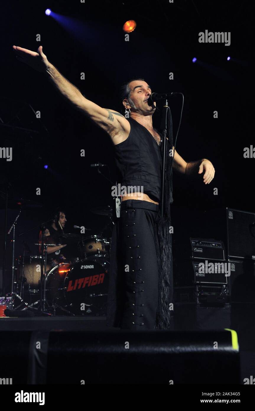 Milan Italy 31 January 2013 ,Live concert of Litfiba, tour "Trilogia ...