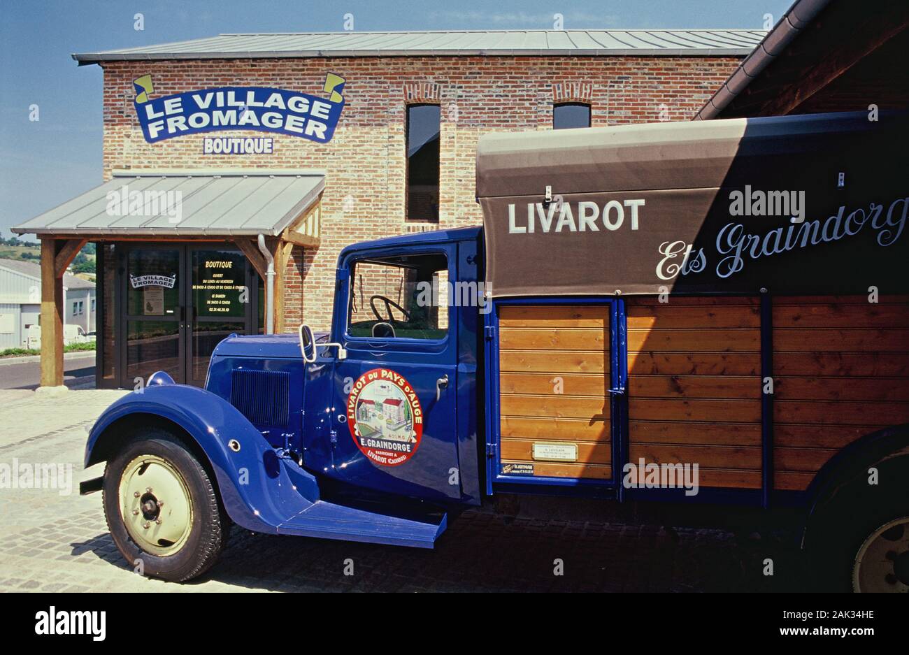 In the Village Fromager in Livarot in the Calvados departement, France ...