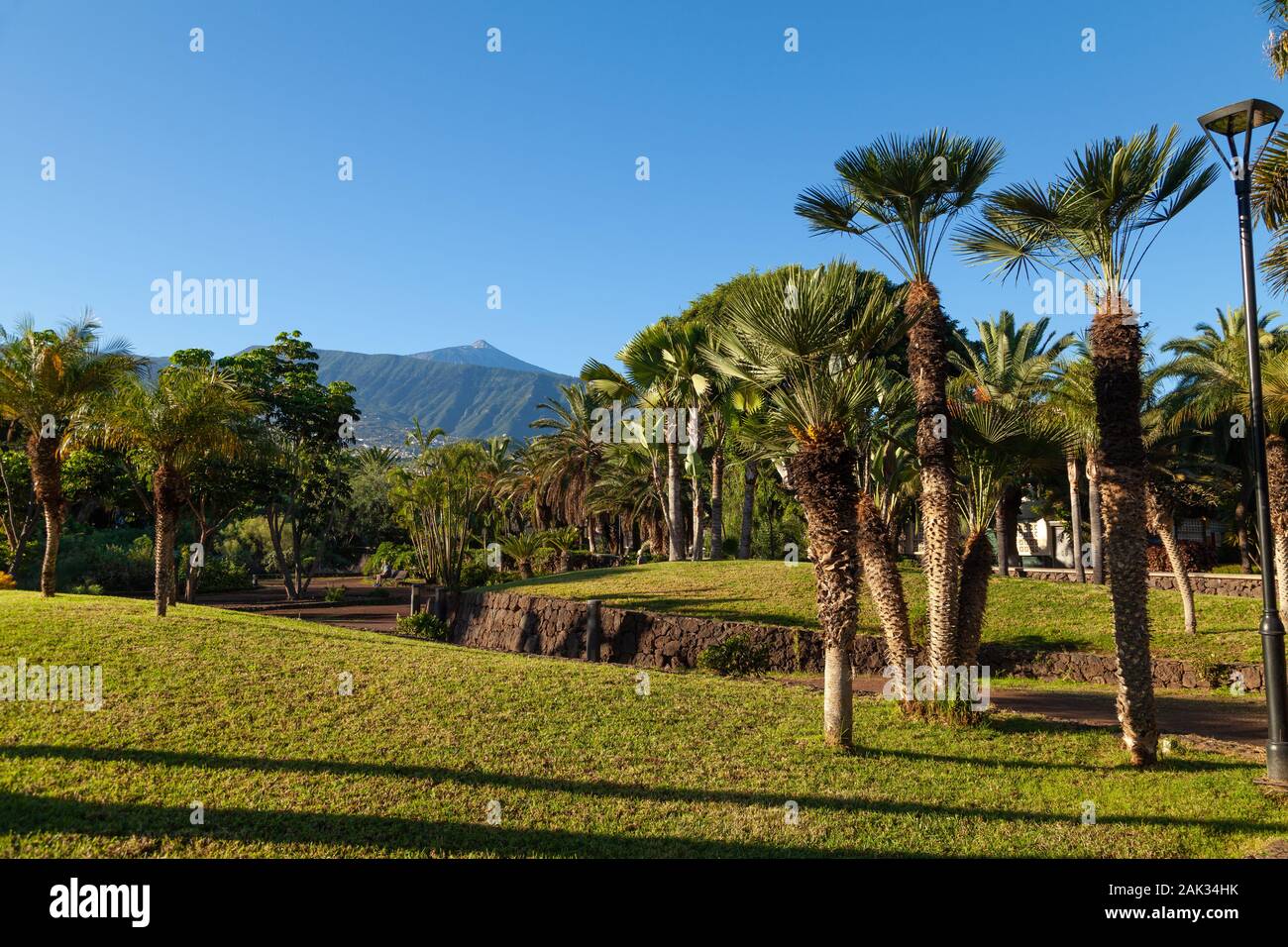 Parque Taoro in Puerto de la Cruz, Santa Cruz de Tenerife, Spain Stock ...