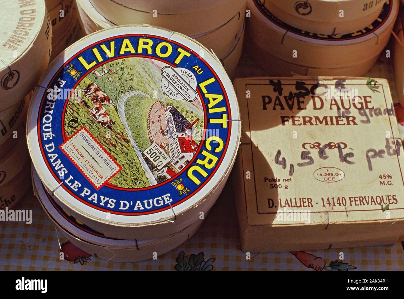 The french cow's milk cheese Livarot is a speciality of the Normandy ...