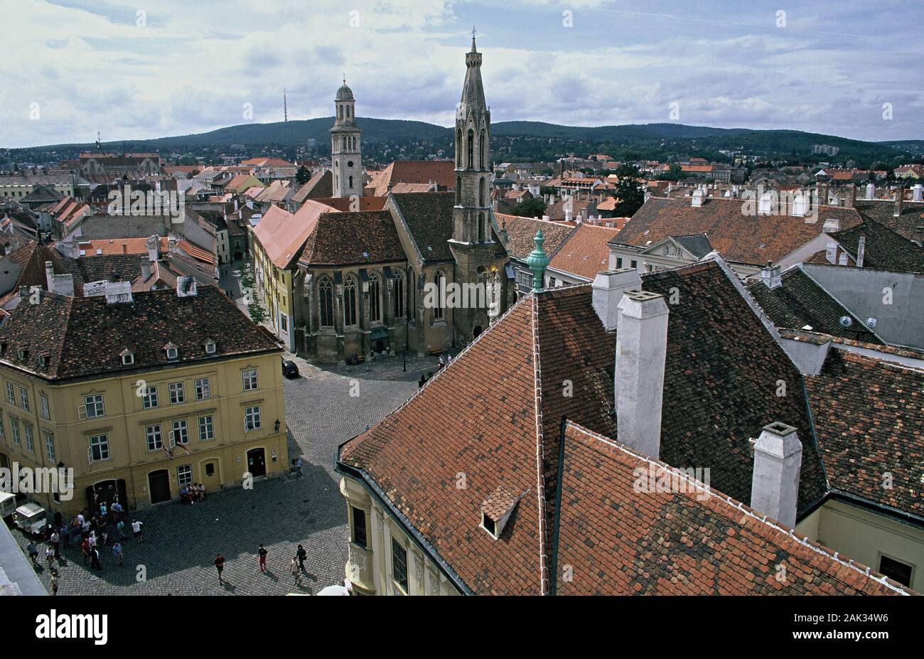 View of the Old Town of Sopron, Hungary. (Undated picture) | usage ...