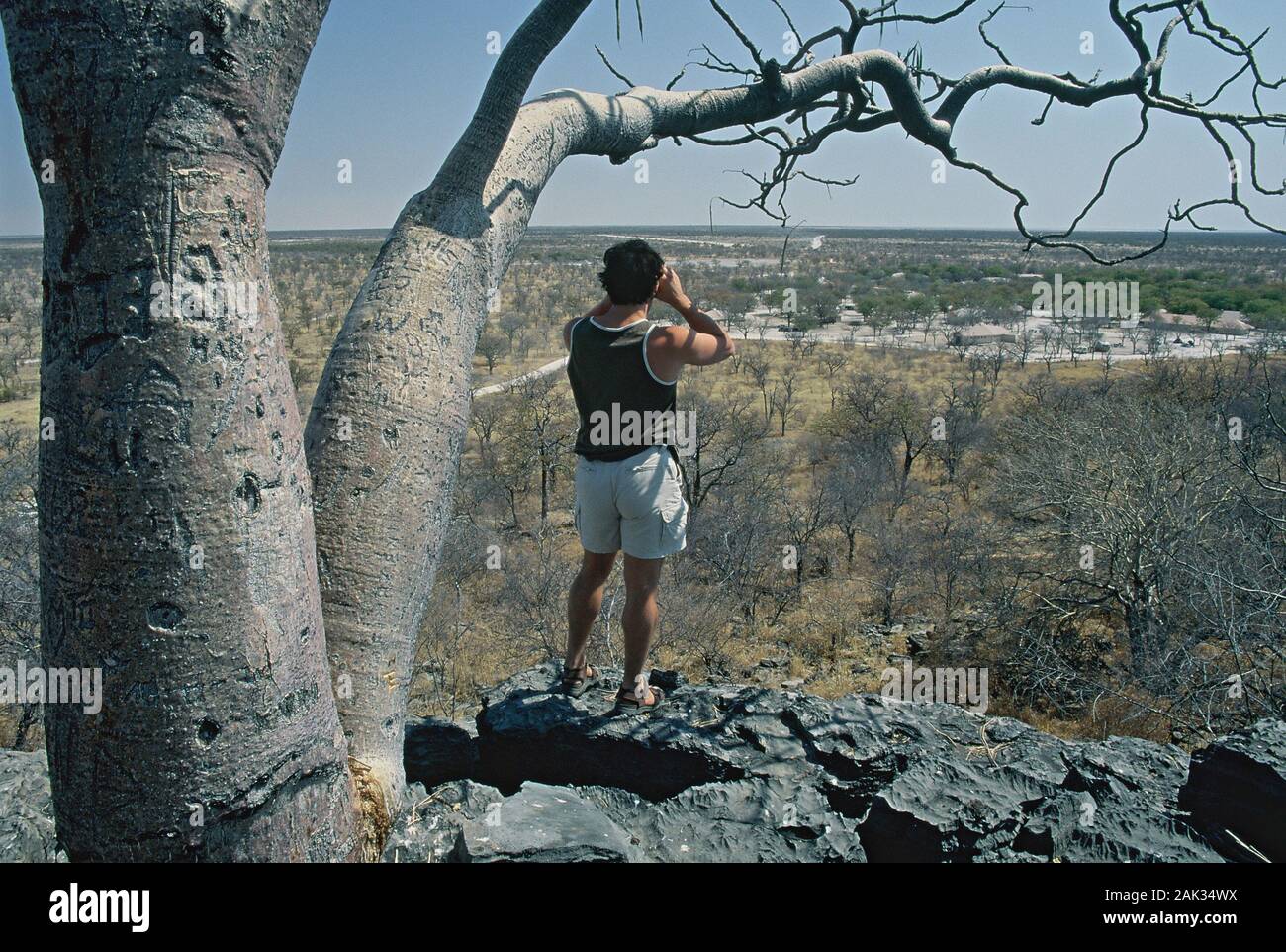 View of the camp Halali in the Etosha National Park, Namibia. (Undated ...