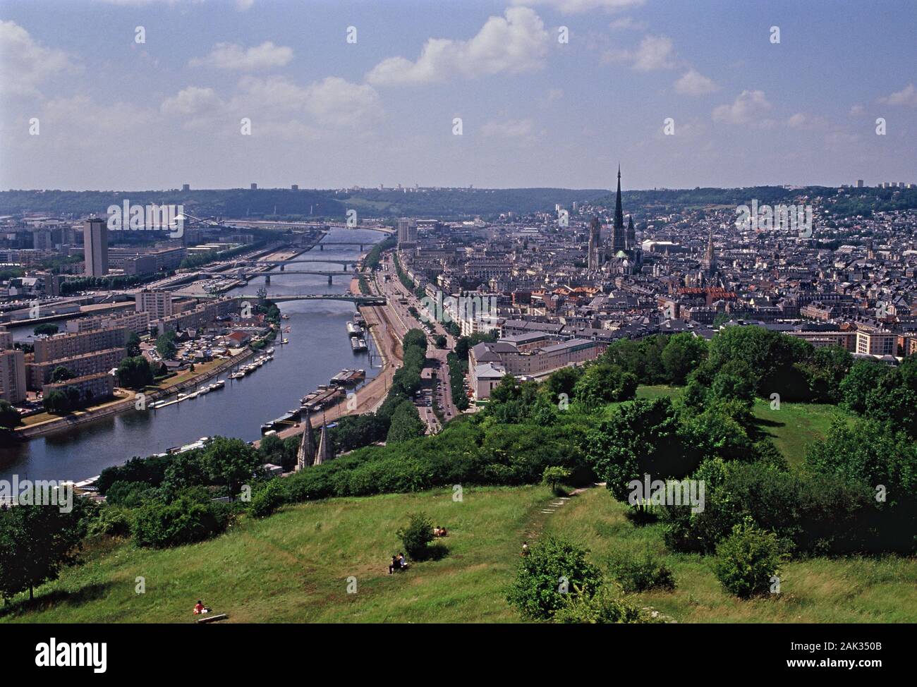 View of rouen and the seine river hi-res stock photography and images ...