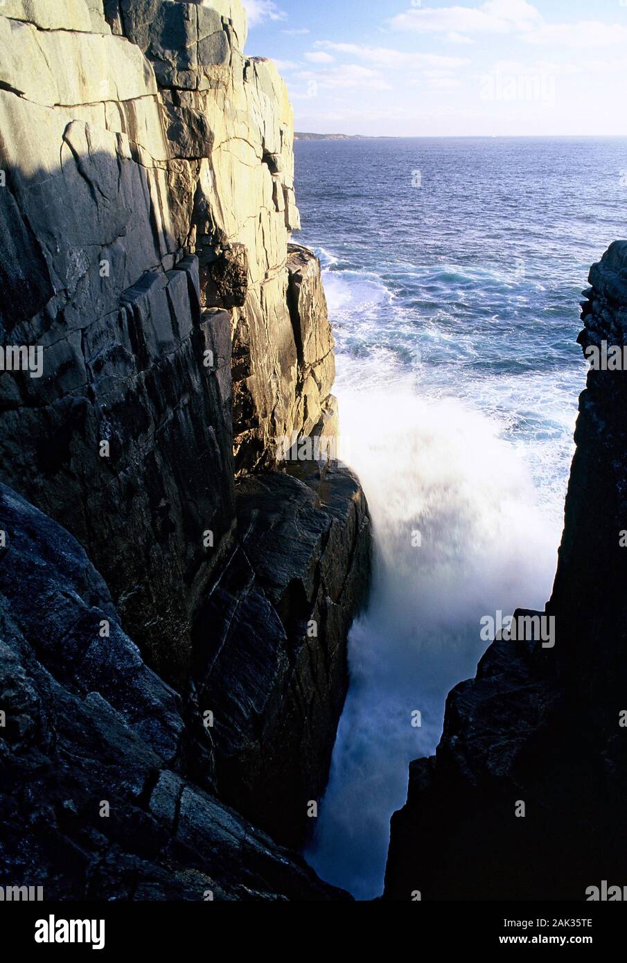 View of cliffs named The Gap in the Torndirrup National Park nearby ...