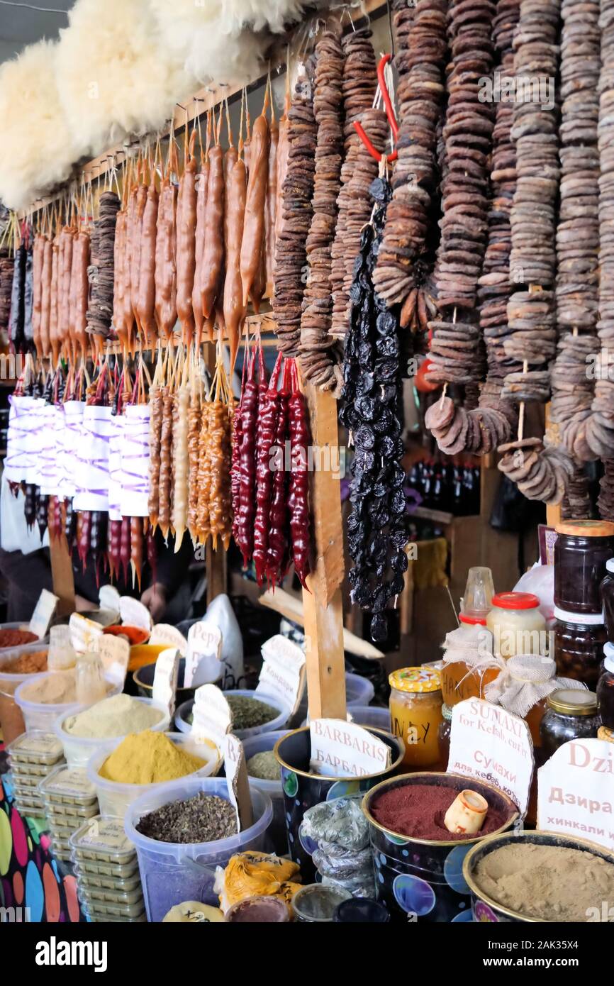 Local Sweets and spices, Sighnaghi, Georgia Stock Photo - Alamy
